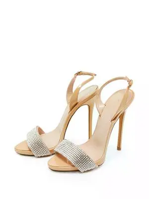 GIUSEPPE ZANOTTI Crystal-embellished Slingback Heeled Sandals