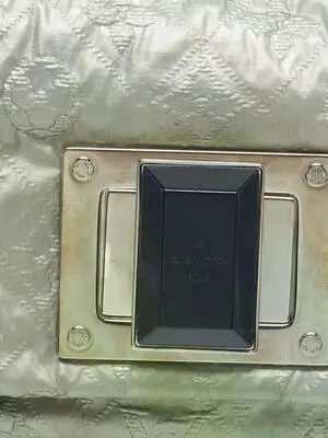 LOUIS VUITTON Monogram Jacquard Clutch Bag - Silver