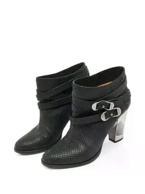 JIMMY CHOO Marlin Python-embossed Ankle Boots
