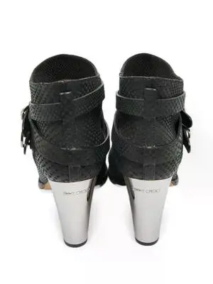 JIMMY CHOO Marlin Python-embossed Ankle Boots