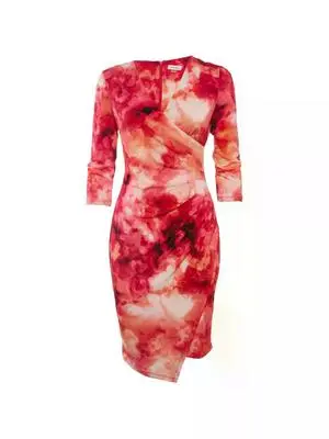 Calvin Klein Floral-pattern Asymmetric Dress