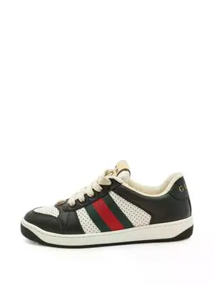 Gucci Screener Perforated Sneakers - Black
