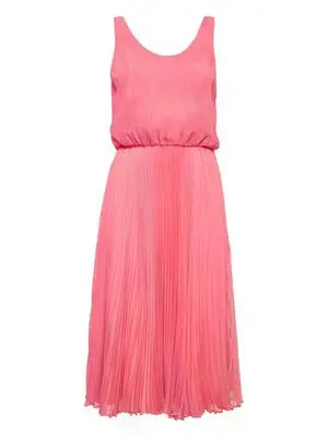 Alice + Olivia Pleated Midi Dress - Pink
