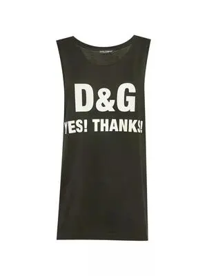 Dolce & Gabbana Slogan-print Tank Top