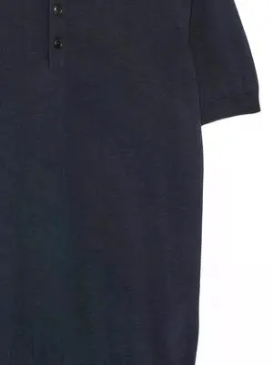 Pal Zileri Short-sleeved Knitted Polo Shirt