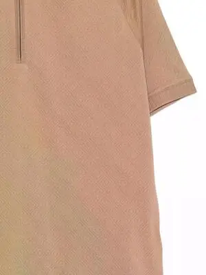 Pal Zileri Geometric-pattern Zip-fastening Polo Shirt