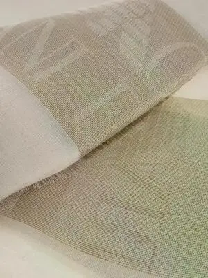 Emporio Armani Logo-jacquard Frayed Scarf
