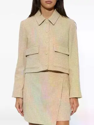 BY MALENE BIRGER Annie Houndstooth-pattern Cropped Jacket