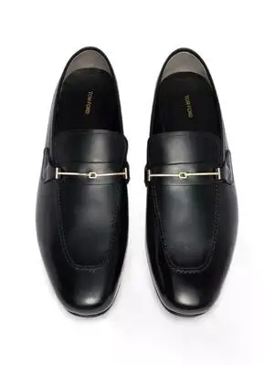 TOM FORD Gigi T-bar Leather Loafers