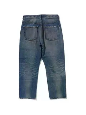 A BATHING APE Crystal-embellished Jeans - Blue