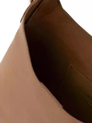 TWINSET Small Logo-debossed Leather Tote Bag