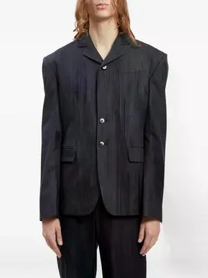 ANN DEMEULEMEESTER Derek Pinstripe Cotton Jacket