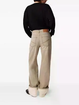 Stella McCartney Logo-patch Turn-up Jeans