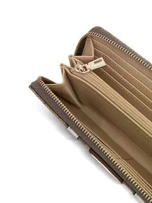 Guess Laurel Logo-print Striped Wallet