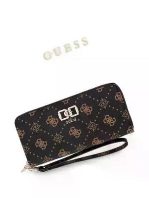 Guess Emelie Logo-print Zip-around Wallet