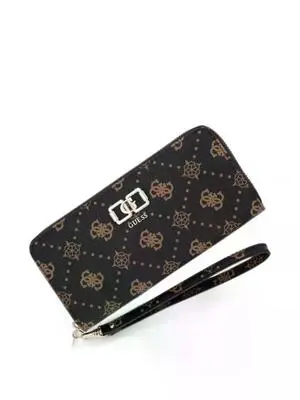 Guess Emelie Logo-print Zip-around Wallet