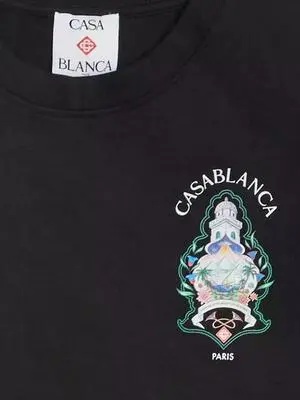 Casablanca Logo-print T-shirt - Black