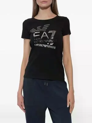 EA7 Embellished Logo T-shirt - Black