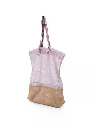ÉPICE Two-tone Mesh Shoulder Bag