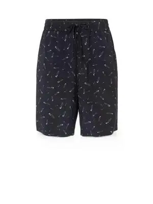 Iceberg Safety-pin-print Drawstring Shorts