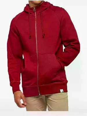 Adidas X O Zip-up Drawstring Hoodie - Red