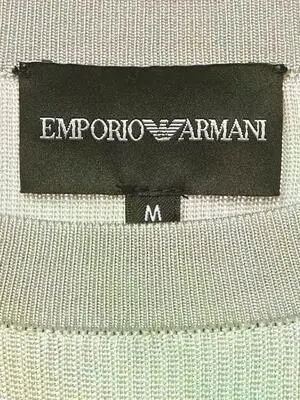 Emporio Armani Logo Jacquard Crew Neck Sweater