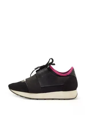 Balenciaga Race Runner Mesh Sneakers - Black