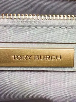 Tory Burch Small Fleming Quilted Shoulder Bag - Grey
