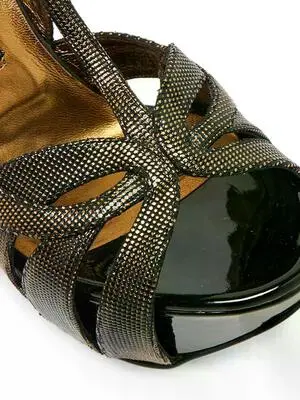 GINA Intertwining-strap Heeled Sandals
