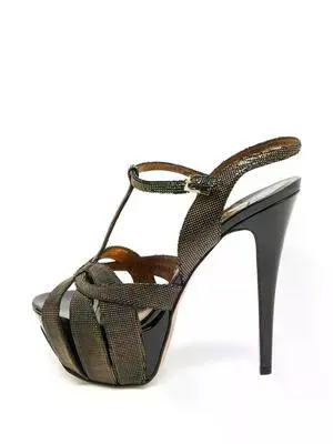 GINA Heeled Sandals With T-bar Strap