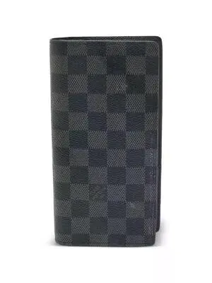 LOUIS VUITTON 2010 Brazza Damier Graphite Wallet - Black