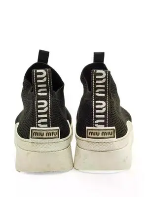 Miu Miu Knit Low-top Sneakers