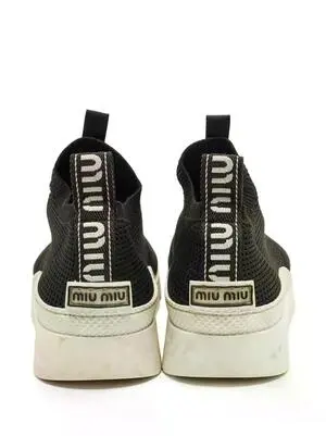 Miu Miu Knit Low-top Sneakers