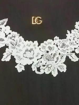 Dolce & Gabbana Lace-appliqué T-shirt