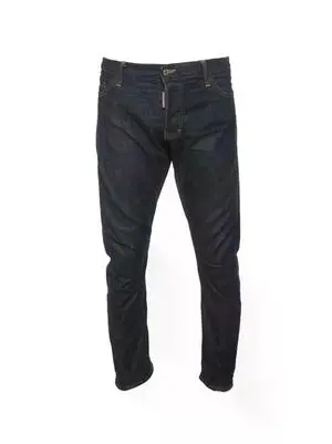 Dsquared2 Embroidered Detail Jeans - Blue