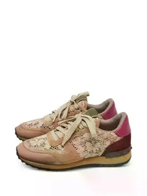 Valentino Garavani Rockrunner Lace-up Sneakers - Neutrals