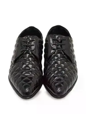 Dolce & Gabbana Quilted Leather Derby Shoes