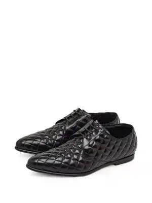 Dolce & Gabbana Quilted Leather Derby Shoes