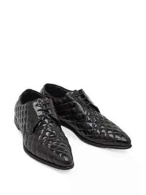 Dolce & Gabbana Quilted Leather Derby Shoes