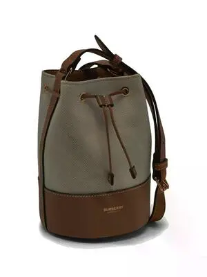 Burberry Canvas Leather Bucket Bag