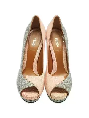 Fendi Fendista Peep-toe Pumps
