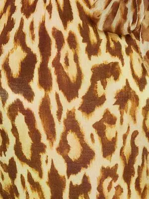 Dior Leopard-print Knotted Top