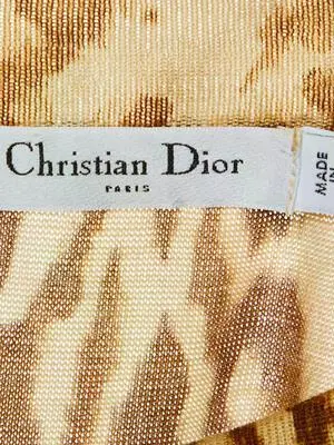 Dior Leopard-print Knotted Top