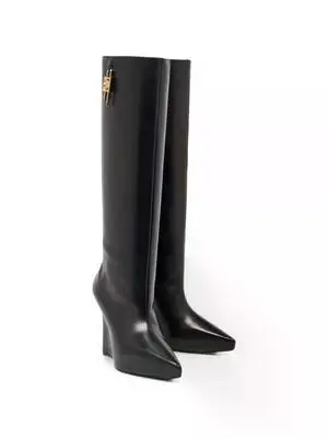 Givenchy Shark Lock Wedge Boots - Black