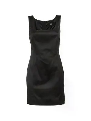 Dolce & Gabbana Satin Square-neck Mini Dress