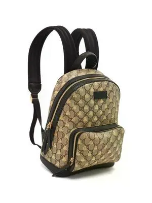 Gucci Gg Supreme Bees Backpack - Neutrals