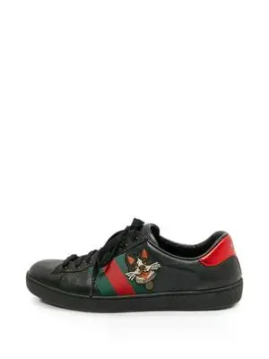 Gucci Ace Year Of The Dog Sneakers - Black