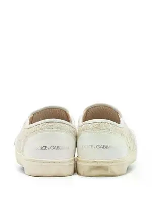 Dolce & Gabbana Lace Leather Sneakers