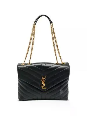 Saint Laurent Loulou Matelassé Shoulder Bag - Black