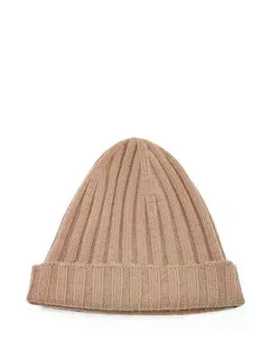 Dolce & Gabbana Rib Knit Beanie Hat - Neutrals